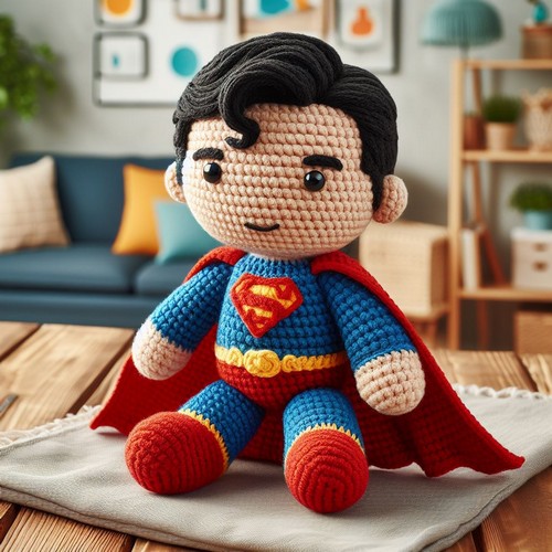 Free Superman Amigurumi Crochet Pattern - All Thing Crafts