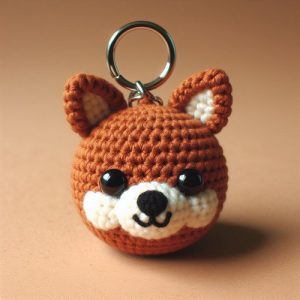 Crochet Animal Head Keychain Amigurumi Pattern- All Thing Crafts