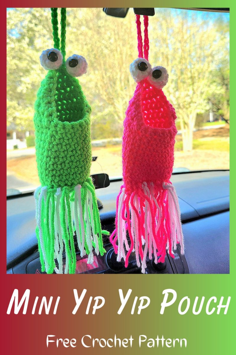 Mini Yip Yip Crochet Pouch Pattern Free - All Thing Crafts