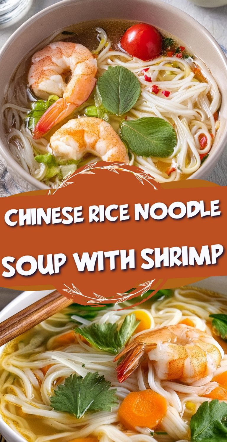 Healthy Chinese Rice Noodle Soup With Shrimp Recipe As Start Of A Meal ...