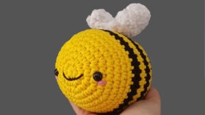 Easy and Free Crochet Bumblebee Pattern for Beginners - All Thing Crafts