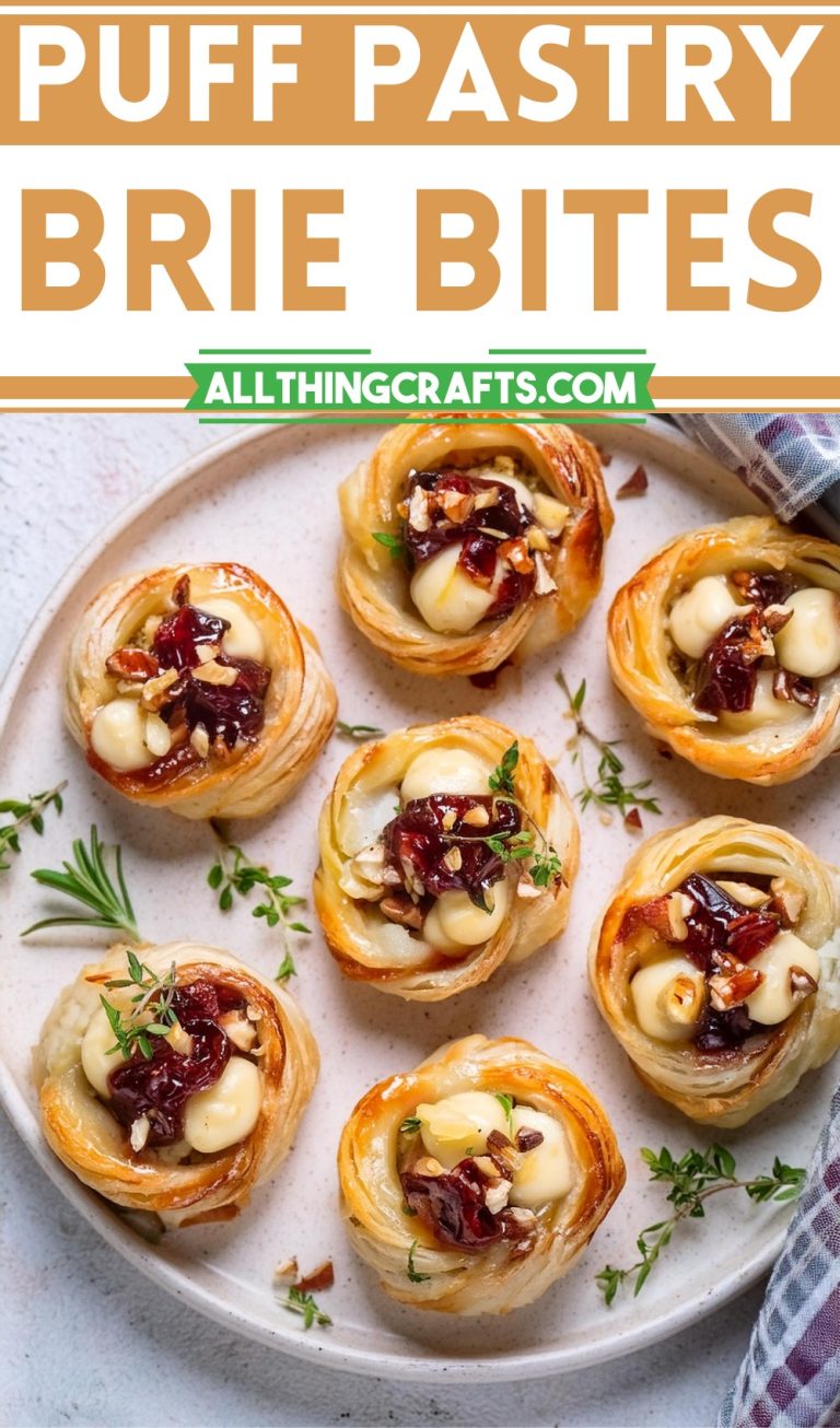 Unique Flavor Puff Pastry Brie Bites Recipe - All Thing Crafts