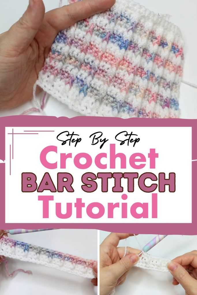 Crochet Bar Stitch Pattern Step By Step - All Thing Crafts
