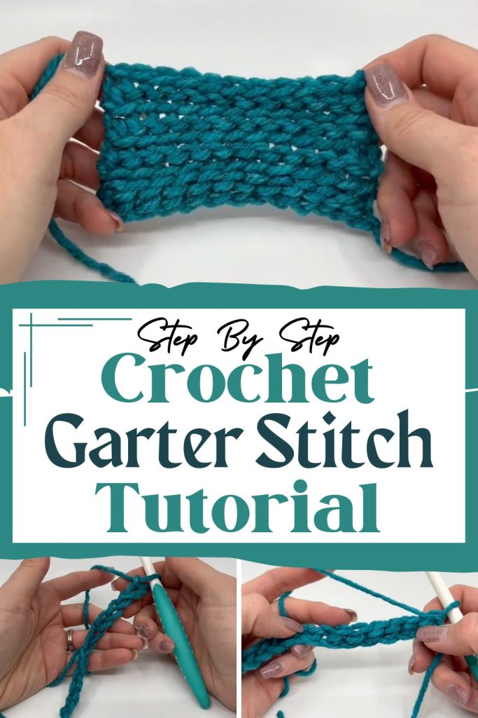 Crochet Garter Stitch Tutorial & Pattern For Beginners - All Thing Crafts