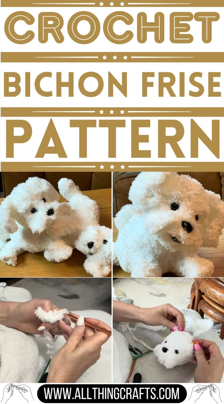 Cutest Crochet Bichon Frise Amigurumi Pattern - All Thing Crafts