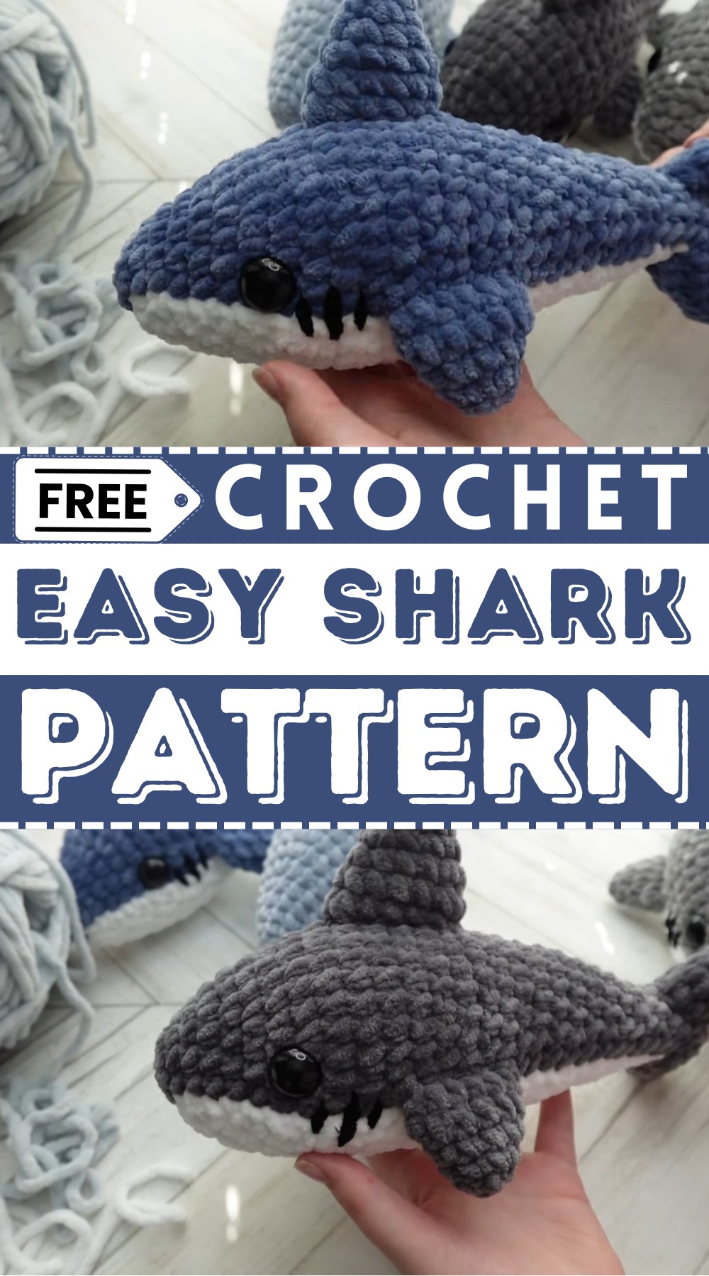 Free Crochet Patterns for Delightful Amigurumi Sharks - All Thing Crafts
