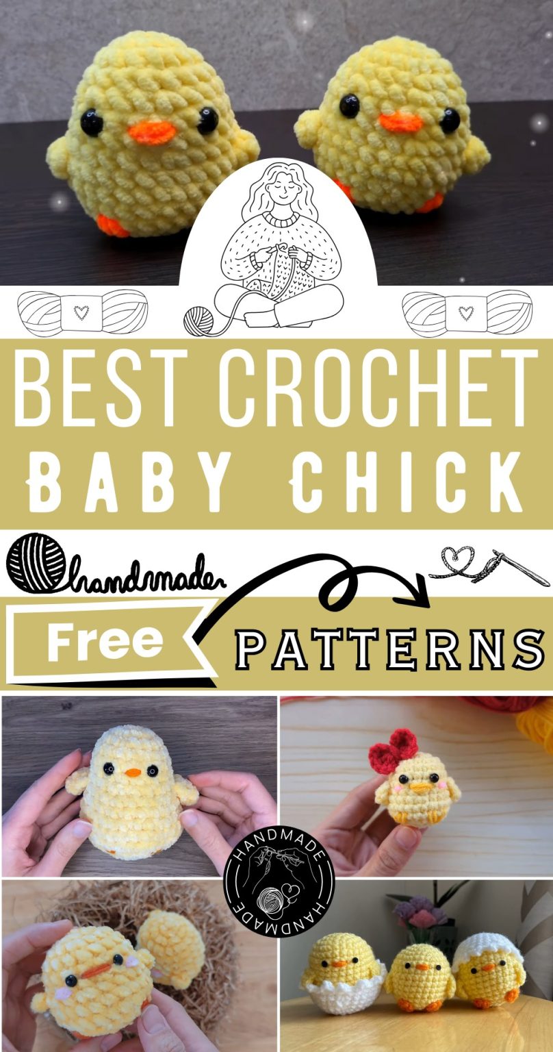 Free Crochet Patterns For Adorable Amigurumi Baby Chick - All Thing Crafts