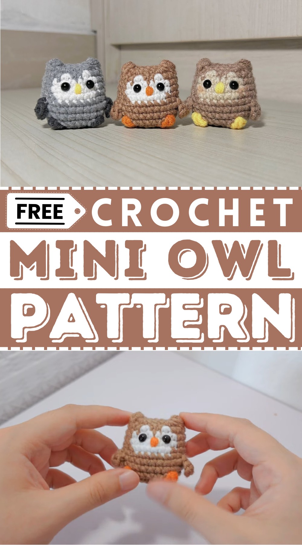 Crochet Amigurumi Owl Crochet Patterns For Animal Figurines - All Thing ...