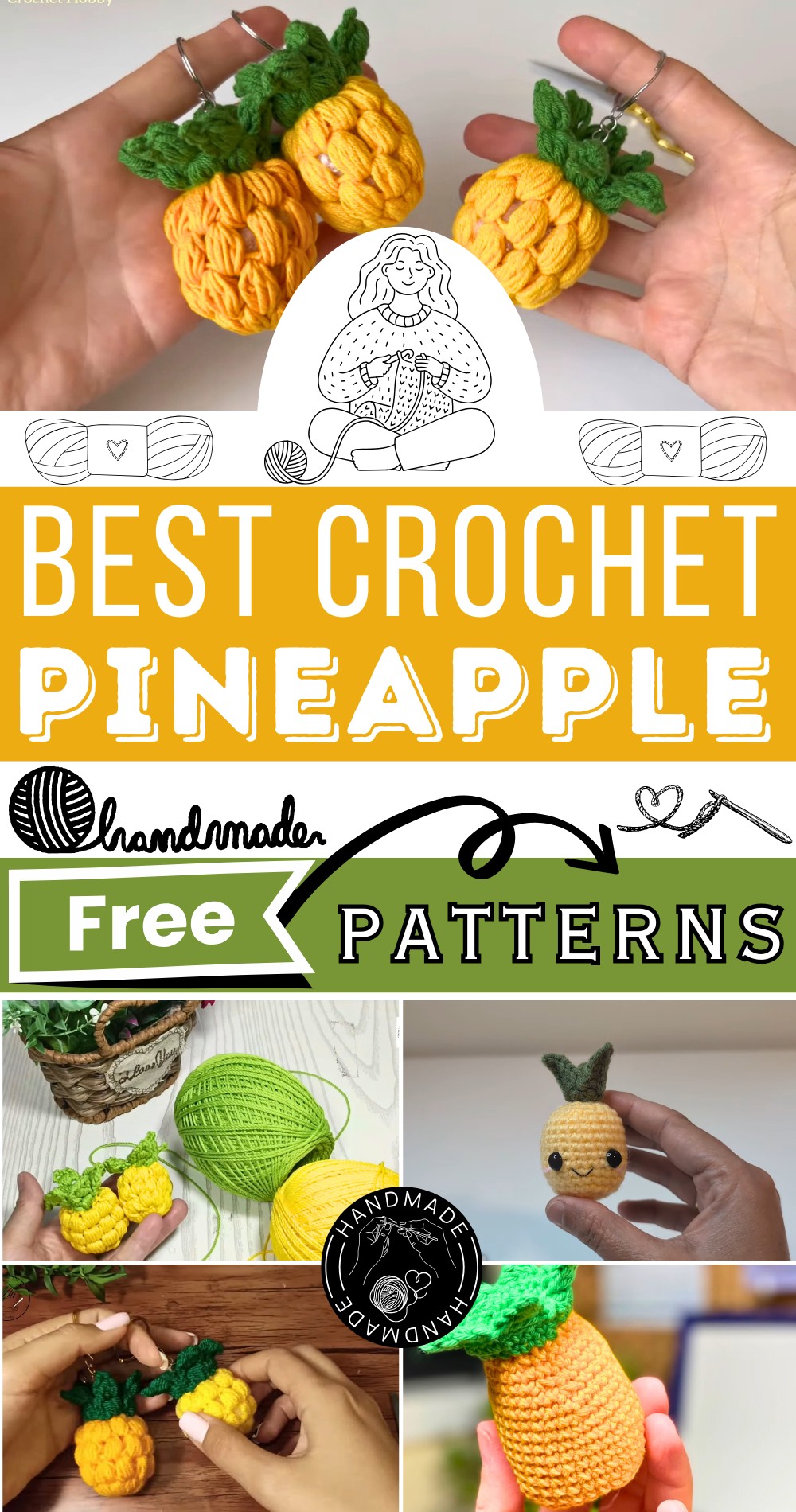 Fun & Fruity Crochet Pineapple Amigurumi Patterns - All Thing Crafts