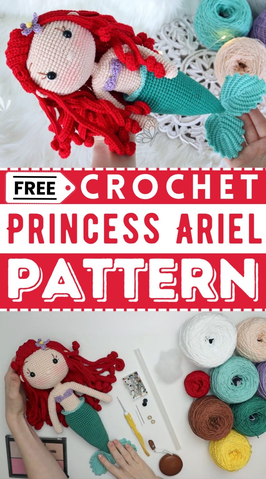 Easy & Free Amigurumi Mermaid Crochet Patterns for Beginners - All ...