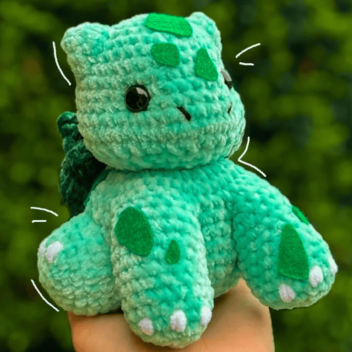 Free Crochet Bulbasaur Pattern - All Thing Crafts