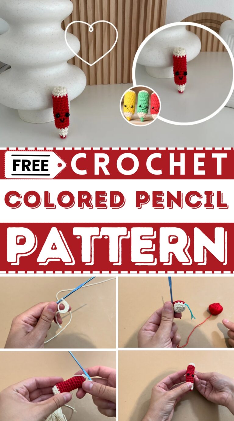 Step-by-Step Crochet Colored Pencil Pattern + Tips for Clean Color ...