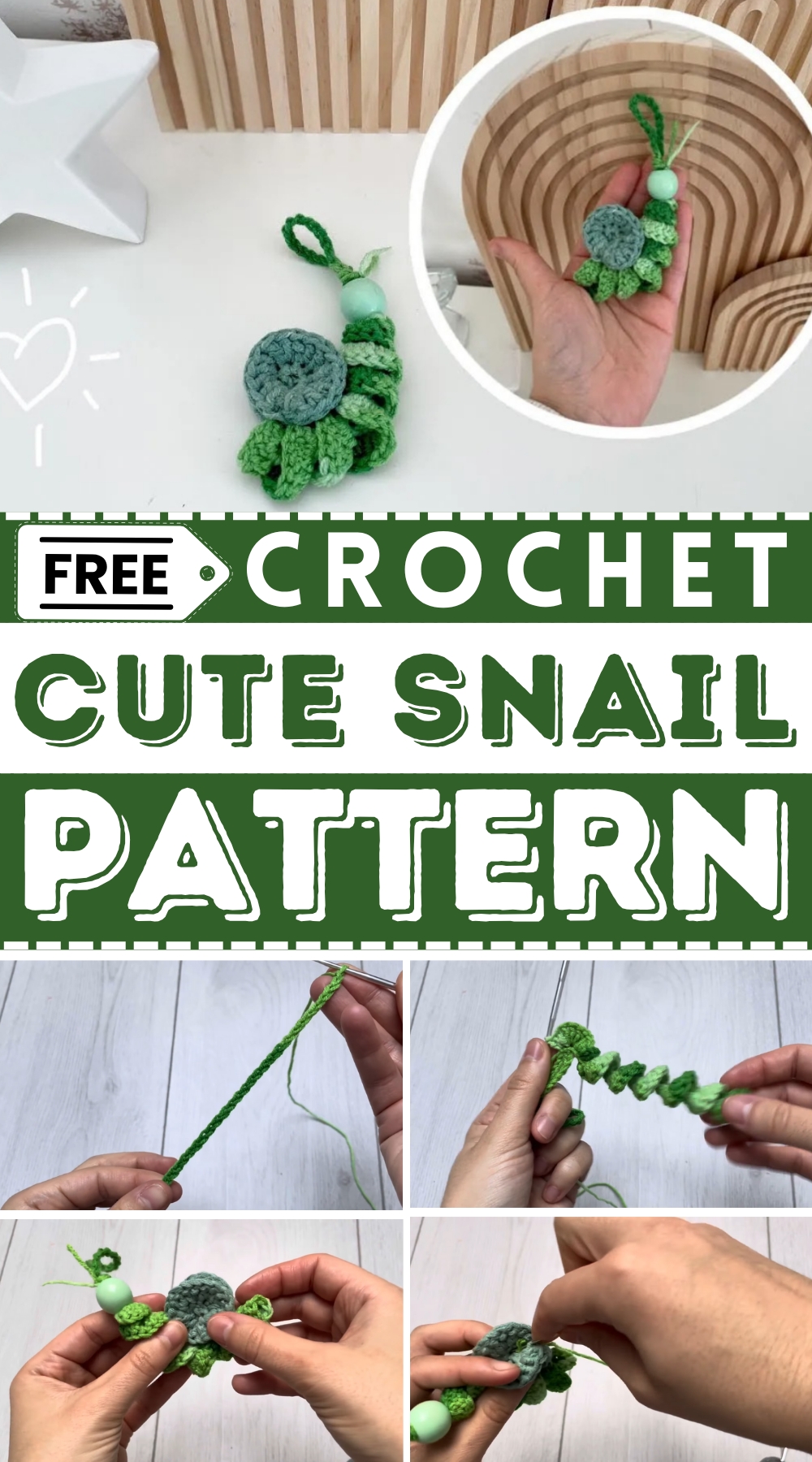 How to Crochet Snail Pattern That Holds Together - All Thing Crafts