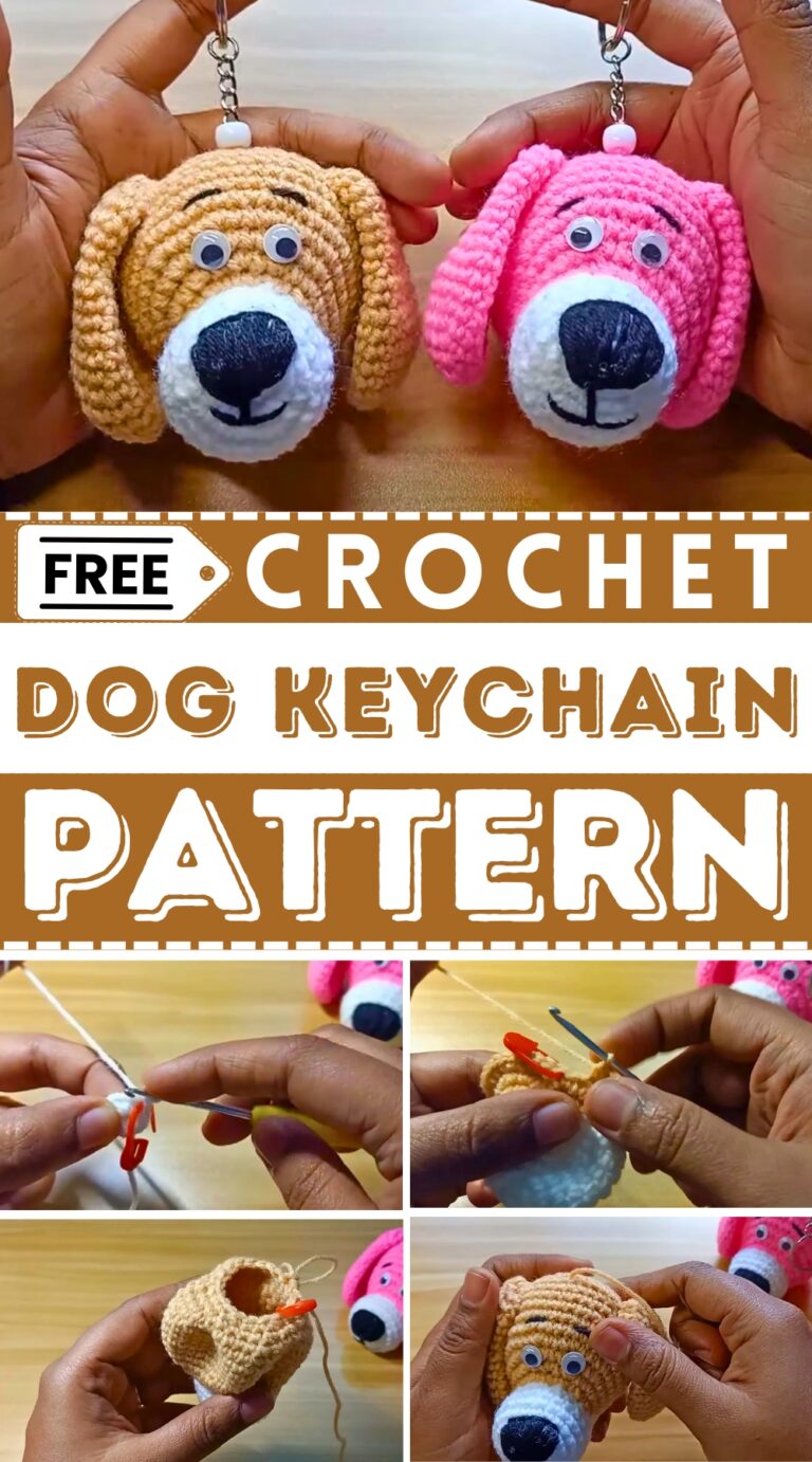 How to Crochet Dog Keychain Pattern That Actually Looks Like a Real ...