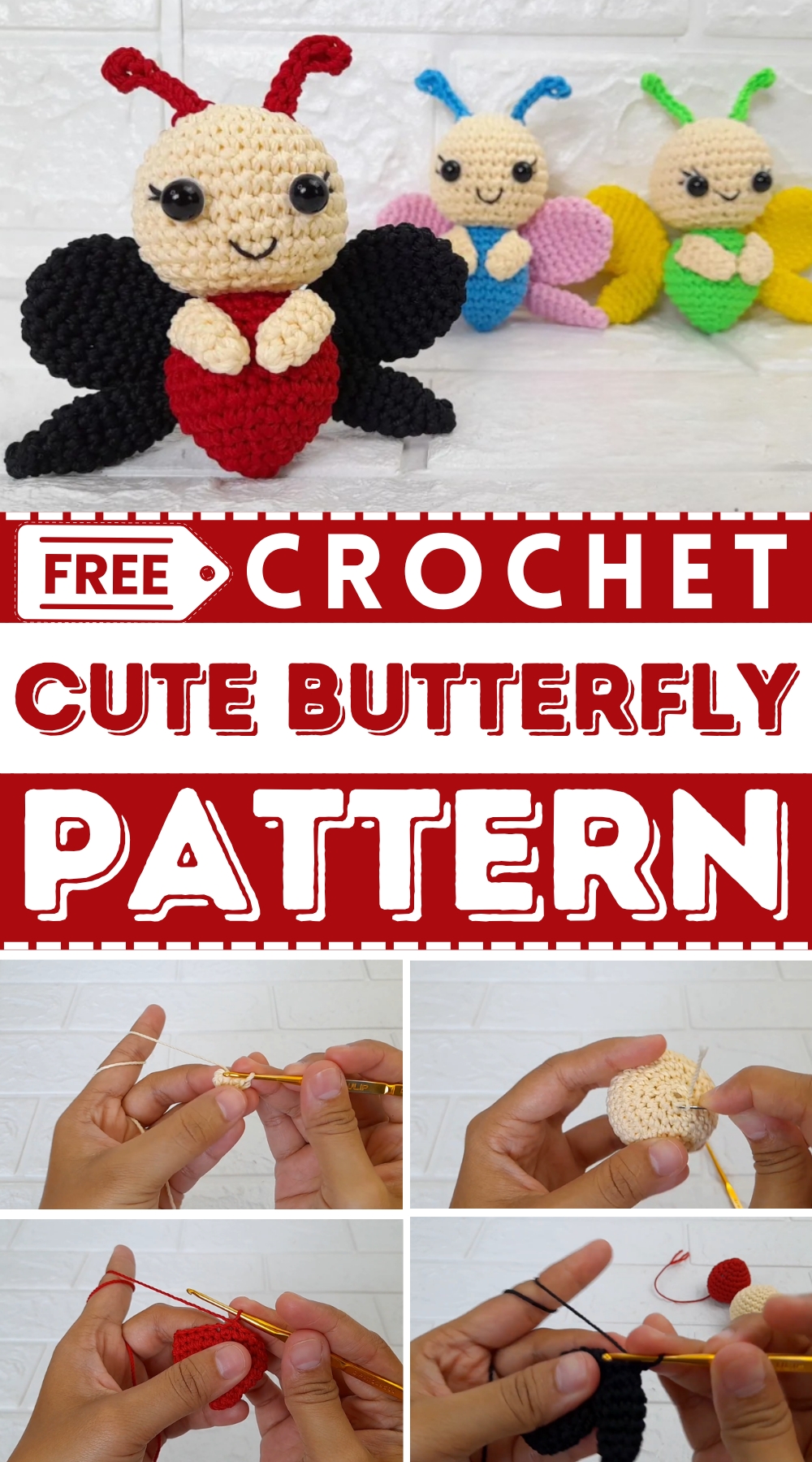 Learn Easy Crochet Butterfly Pattern to Add Flair Anywhere - All Thing ...
