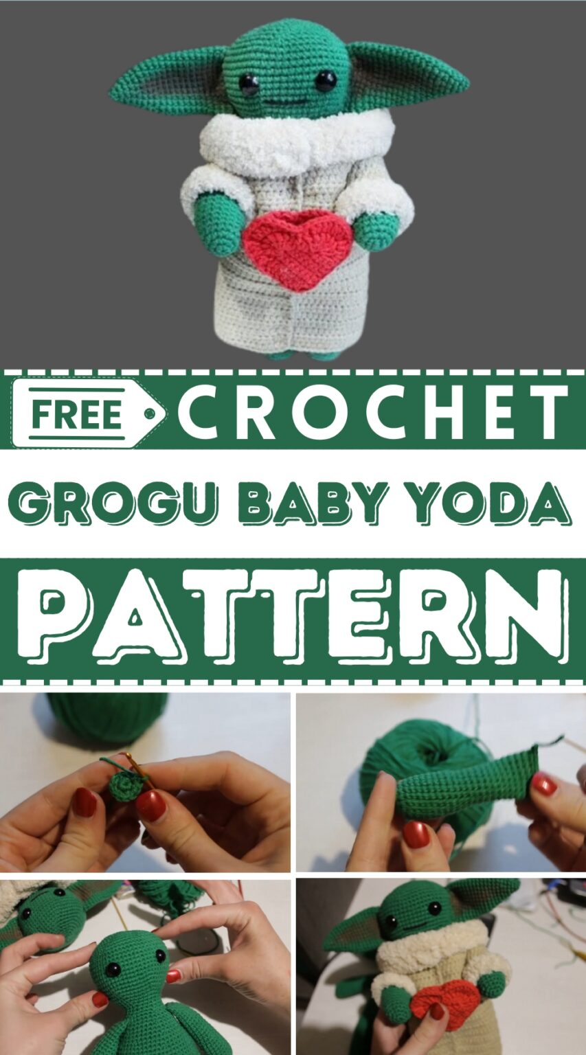 Charming Crochet Baby Grogu Pattern that brings Star Wars to life - All ...
