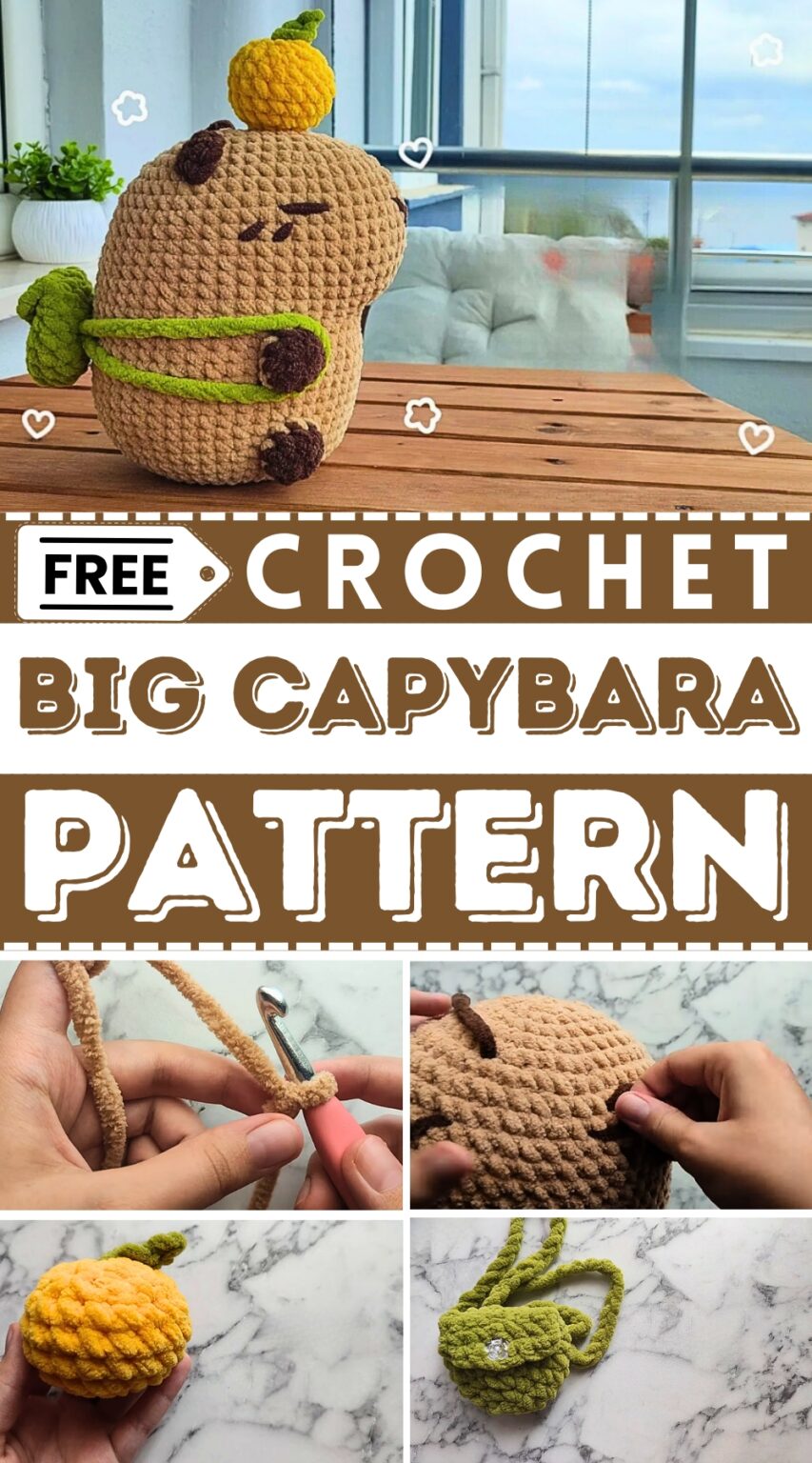 Learn to Make a Crochet Big Capybara Pattern for Adorable Looks - All ...