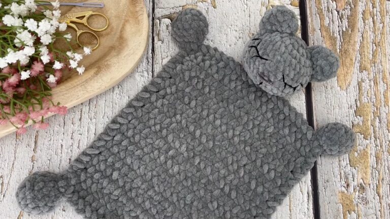 How to Crochet Bear Lovey Pattern for Babies and Toddlers - All Thing ...