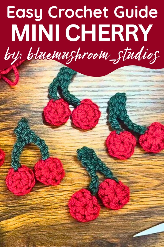 Easy Crochet Cherries Pattern for Stylish Handmade Creation - All Thing ...