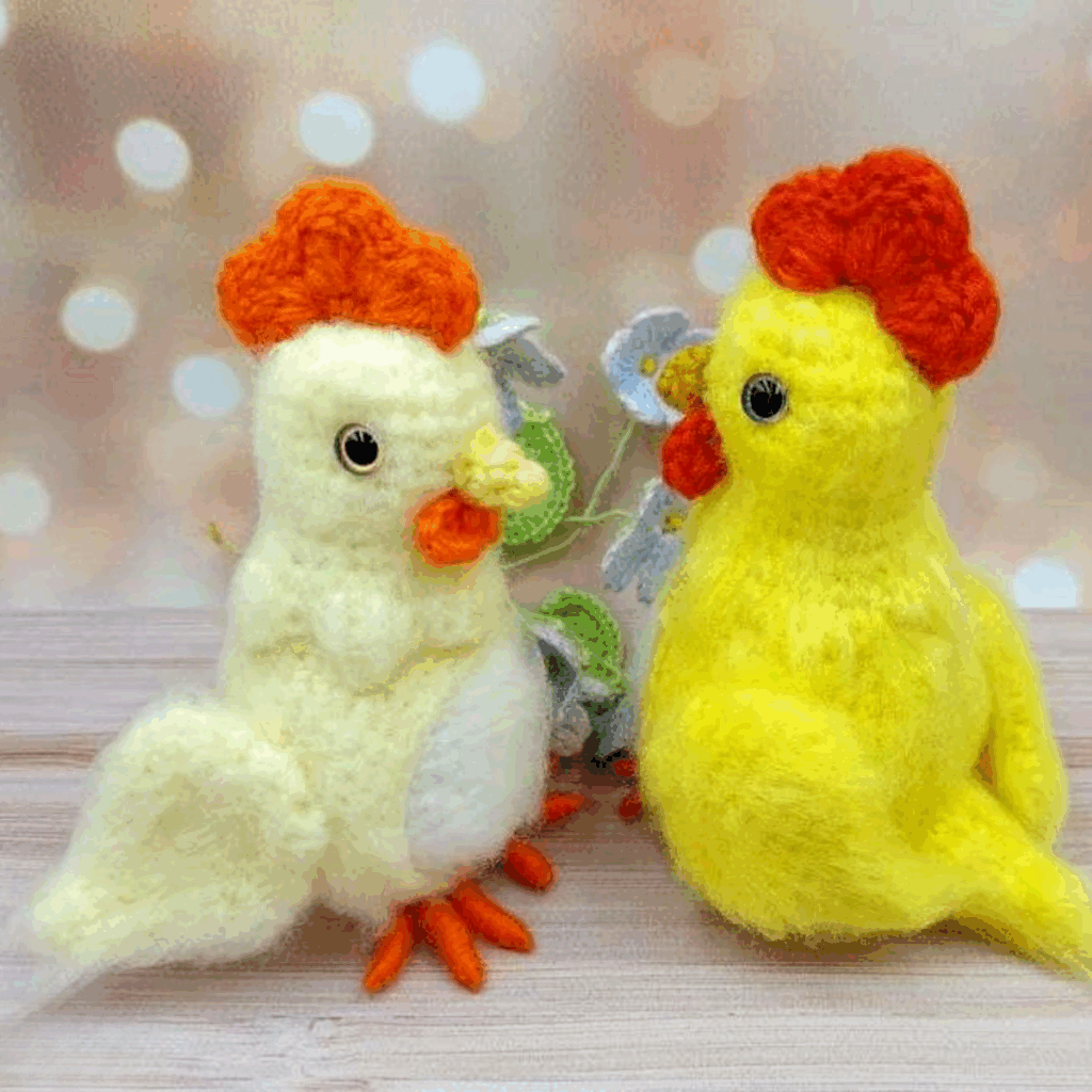 Playful Crochet Chicken with Egg Pattern for Tiny Farmyard Fun - All ...