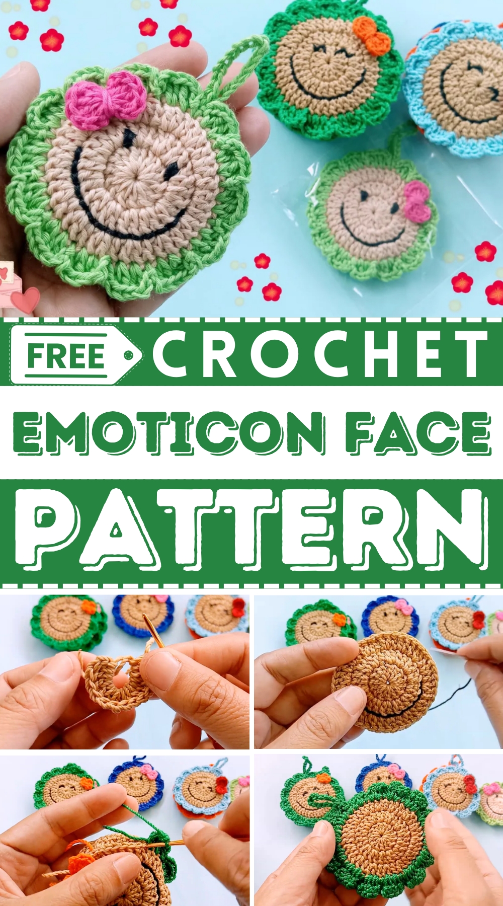 How to Crochet Emotion Face Pattern that Can Add Playful Appeal - All ...
