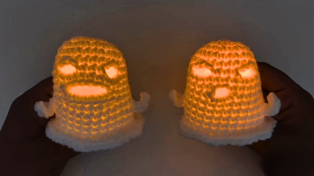 Free Crochet Light-Up Ghost Pattern for Spooky Yet Cute Style - All ...