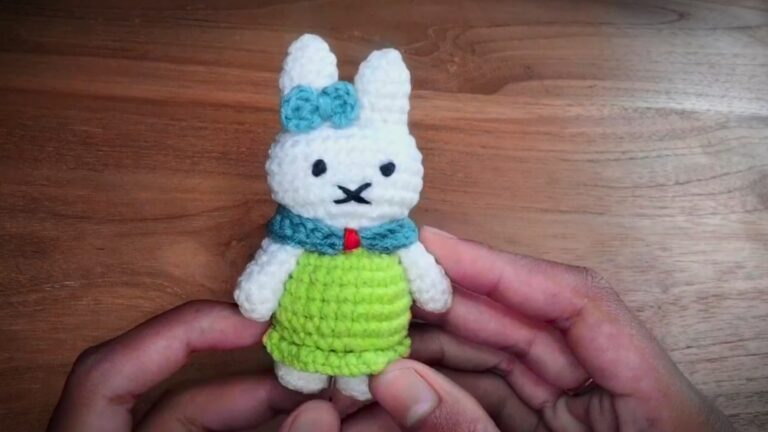 Stylish and Sweet Crochet Miffy Keychain Pattern for Beginners - All ...