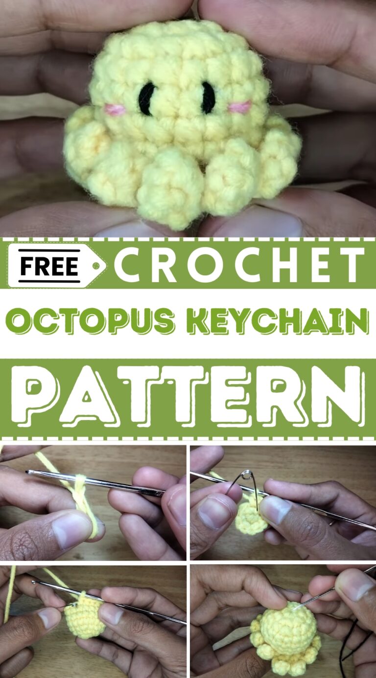 How to Crochet an Octopus Keychain Pattern for Your Essentials - All ...