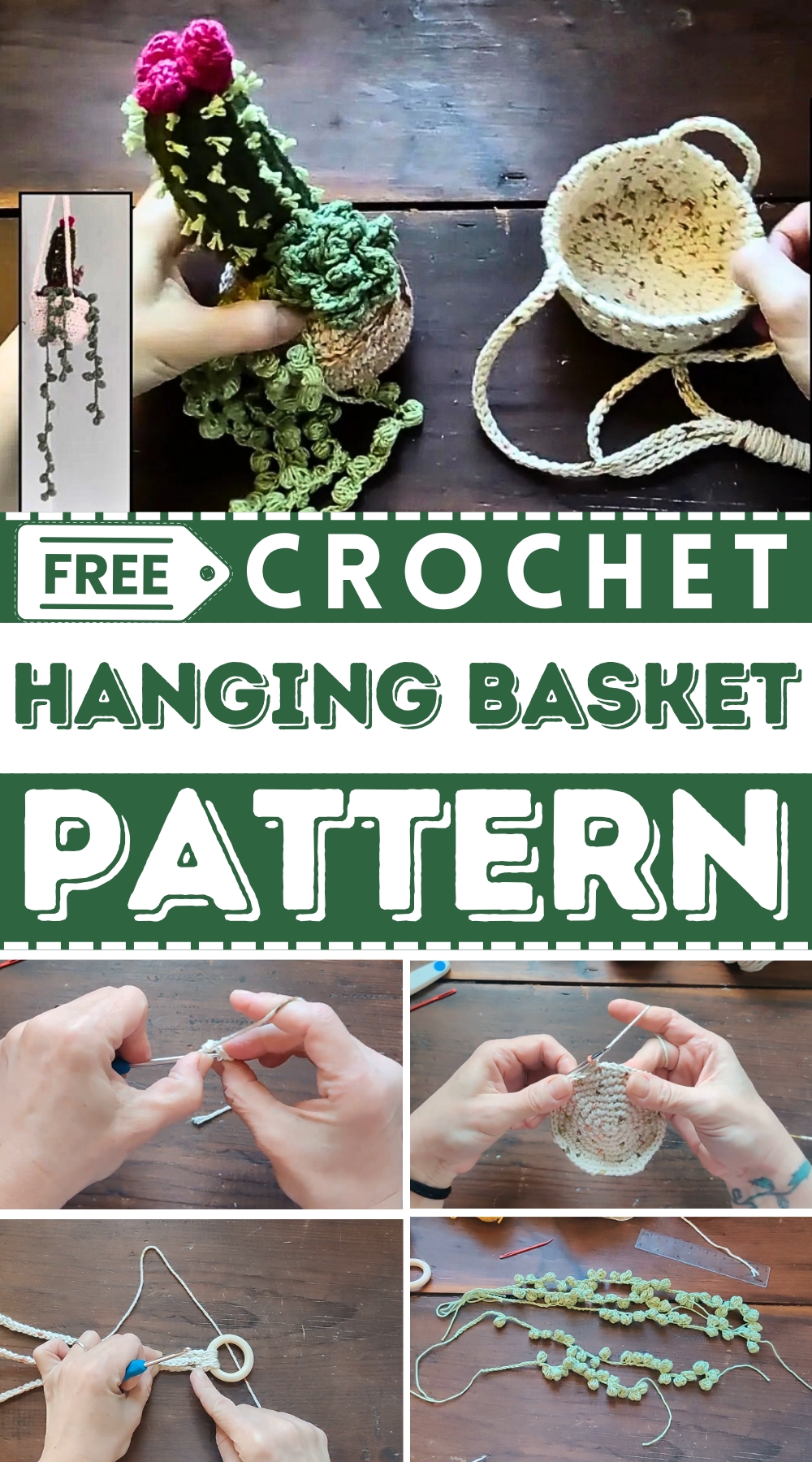 How to Crochet Hanging Basket Pattern for Lovely Home Accents - All ...