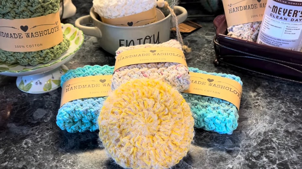 Easy Crochet Dish Scrubbies to Elevate Cleaning - All Thing Crafts