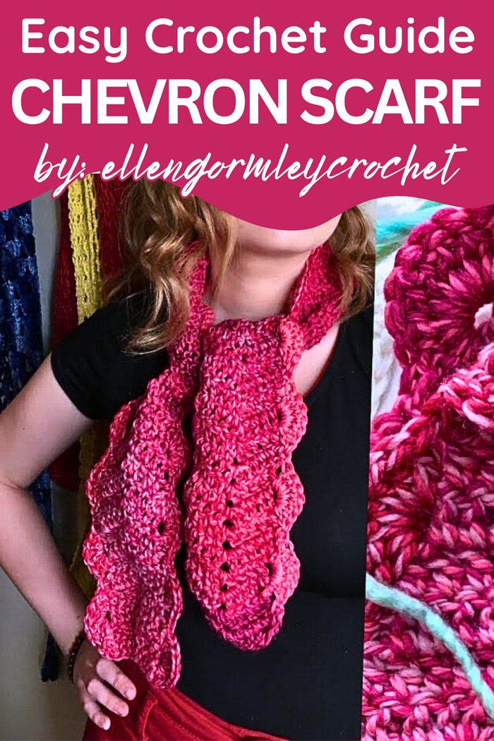 Lustrous Crochet Mini-Chevron Scarf Pattern for a Chic Look - All Thing ...