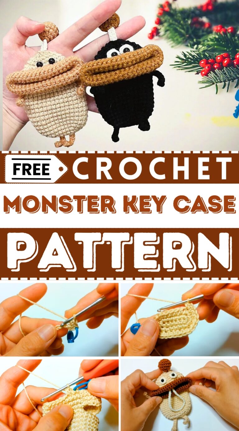 Free and Easy Crochet Monster Key Case Pattern for Everyday Fun - All ...