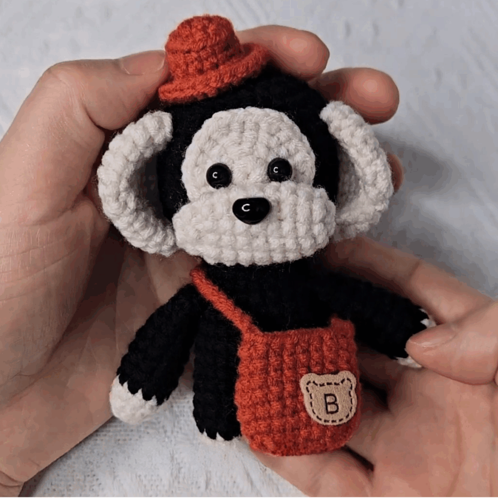 Free Crochet Monkey Keychain Pattern for Creative Accessories - All ...