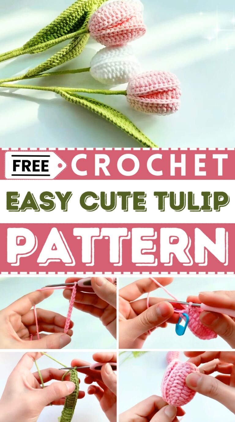Learn This Free Crochet Tulip Pattern for a Gorgeous Touch - All Thing ...