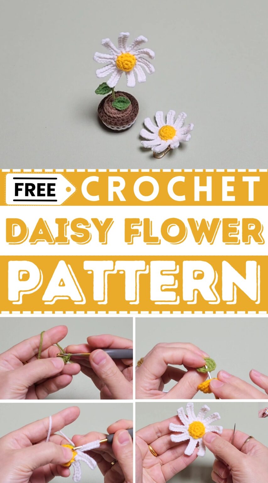 Learn The Lively Crochet Daisy Flower Pattern for Joyful Creations ...