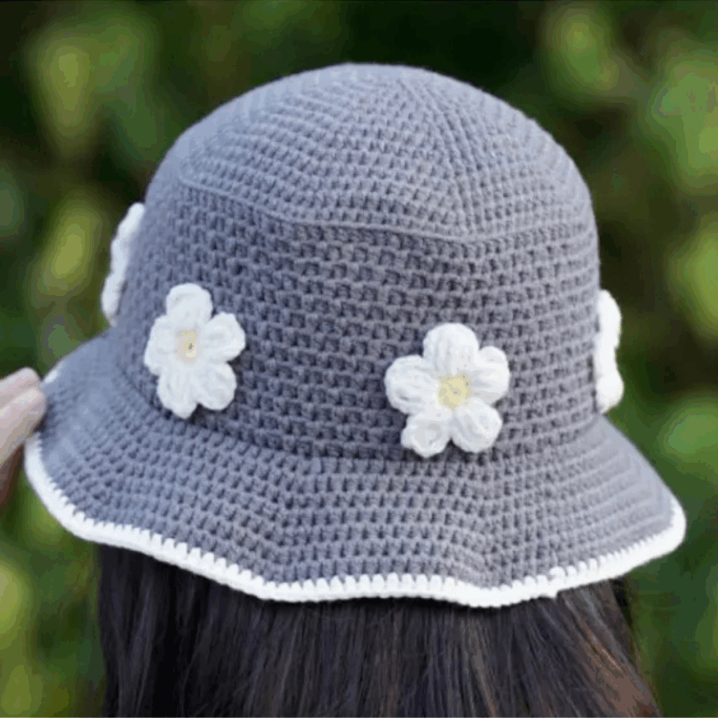 Easy Crochet Daisy Bucket Hat Pattern for Everyday Fashion Goals - All ...