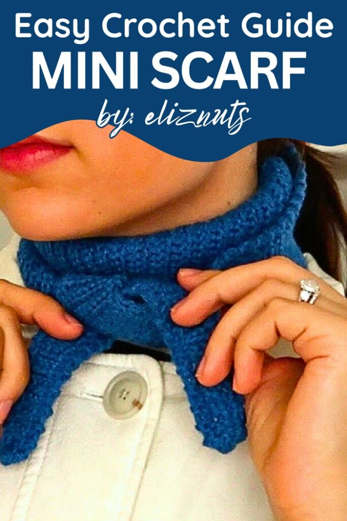 Elegant Crochet Mini Scarf Pattern for Beginners - All Thing Crafts