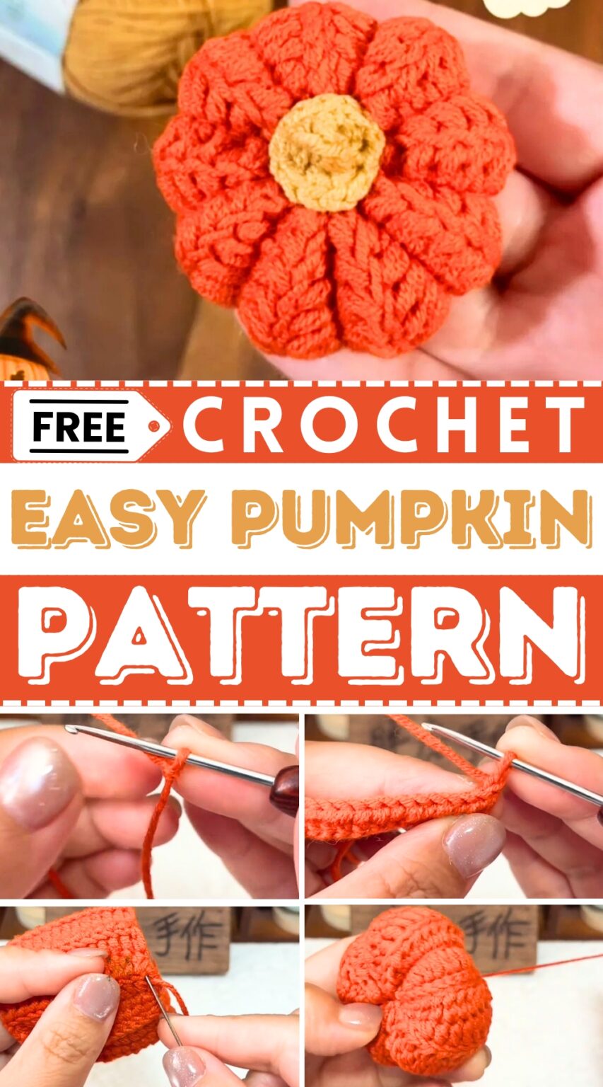 Free and Easy Crochet Pumpkin Pattern for Fall Décor Delight - All ...
