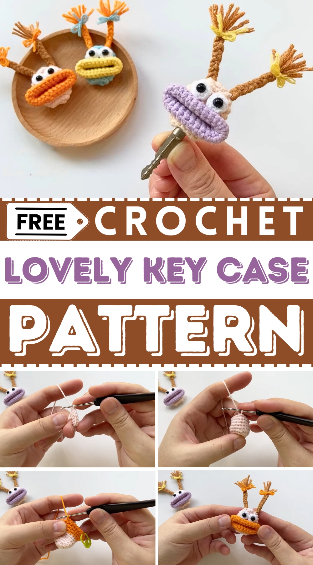 Quick and Easy Crochet Key Case Pattern That Stands Out - All Thing Crafts