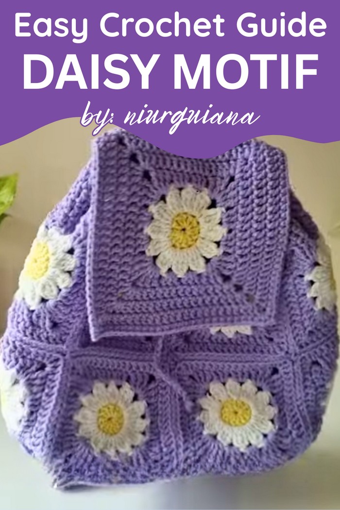 Fashionable Crochet Daisy Granny Backpack for Beginners - All Thing Crafts