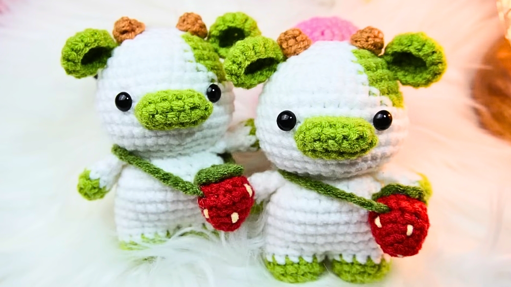 Learn Cheerful Crochet Mini Cow Pattern for Everyday Happiness - All ...