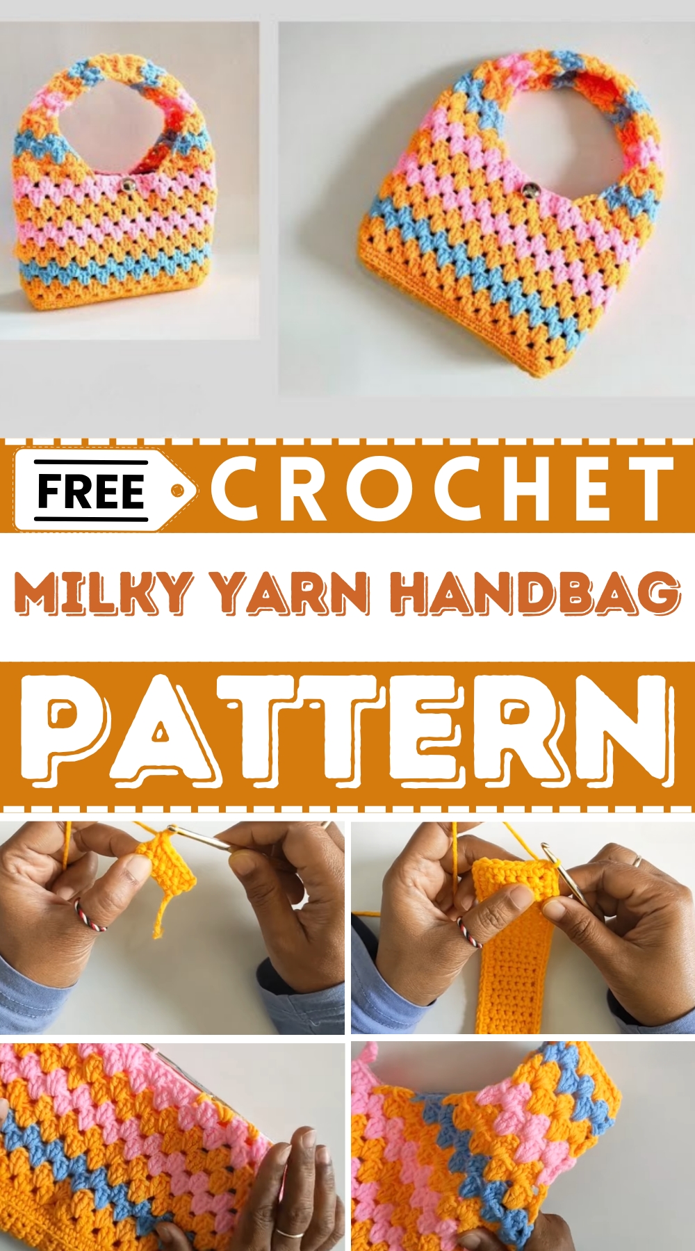 Beginner-Friendly Crochet Milky Yarn Handbag Pattern You'll Love - All ...