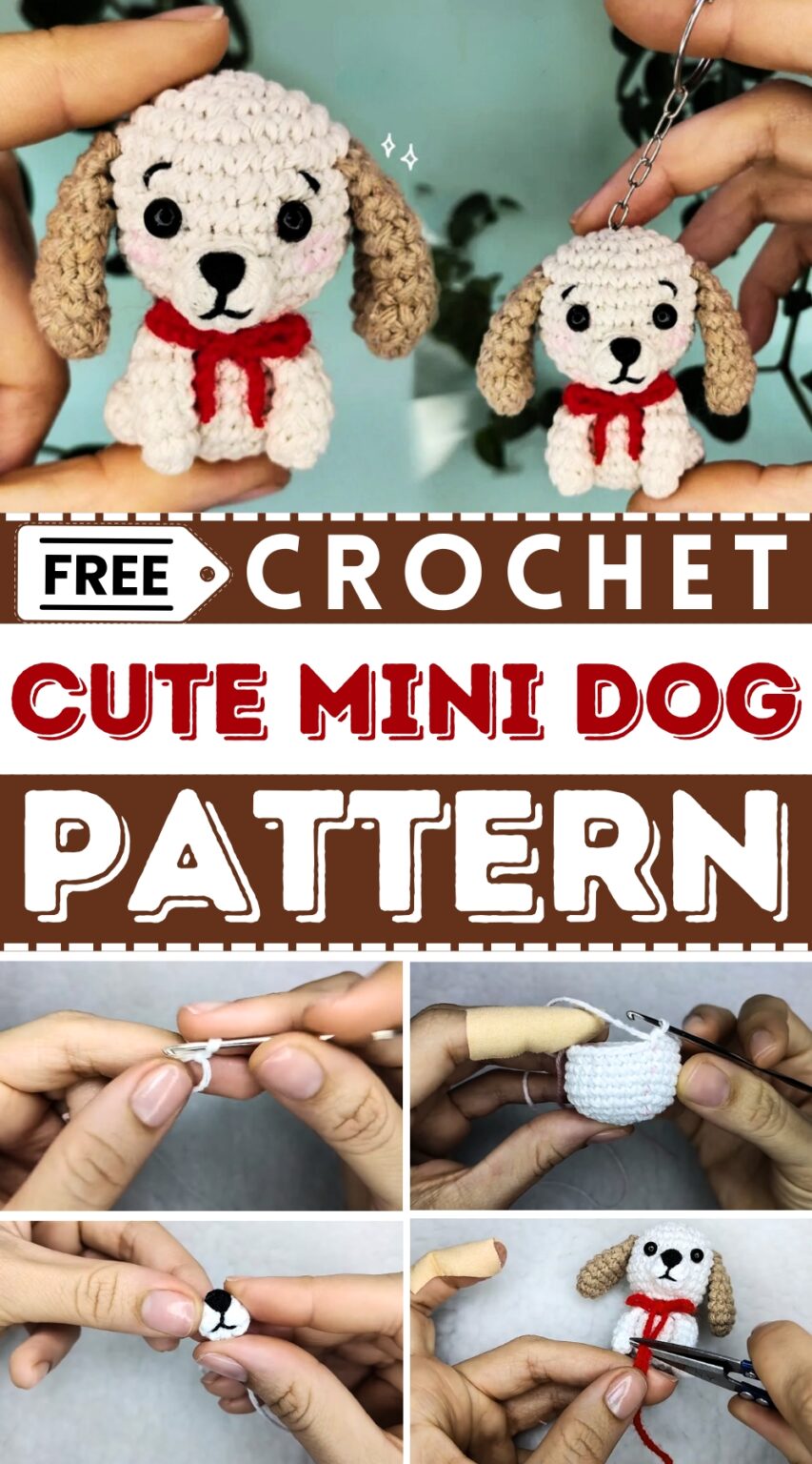 Free Crochet Mini Dog Pattern for Beginners to Start Today - All Thing ...