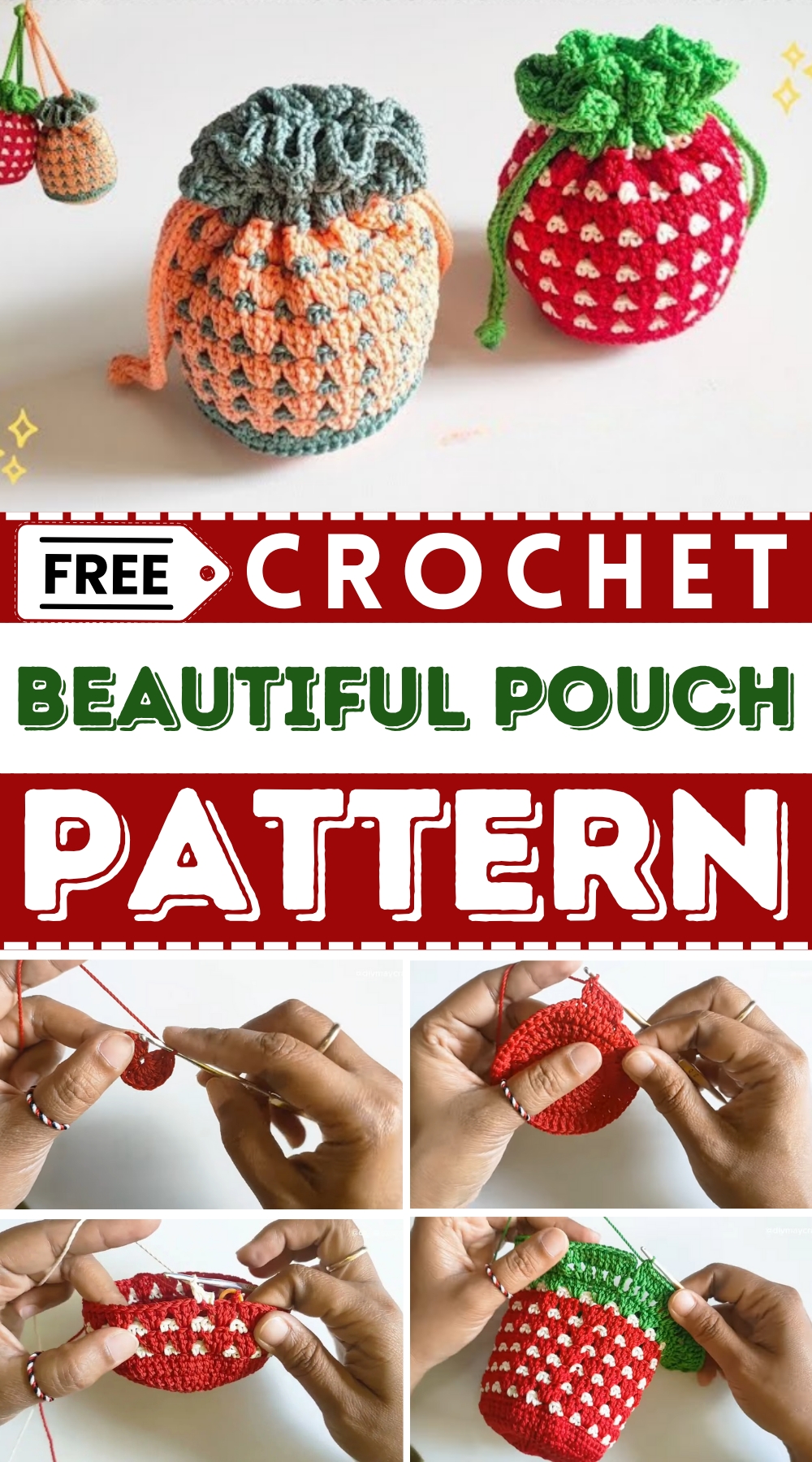 Learn This Crochet Beautiful Pouch Pattern for Stylish Organization ...