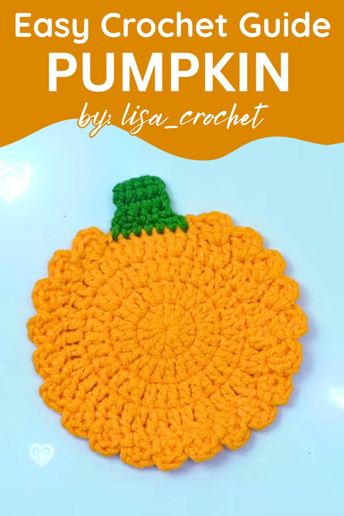 Free Crochet Pumpkin Coaster Pattern for Autumn Decor - All Thing Crafts