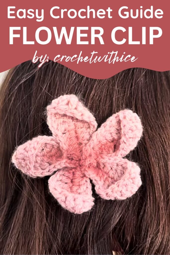 Eye-Catching Crochet Flower Hair Clip to Brighten Your Style - All ...