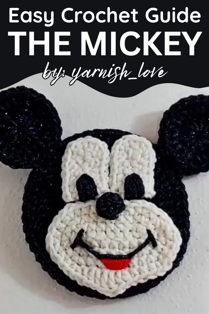 Crochet Mickey Mouse Applique & Granny Square Applique - All Thing Crafts