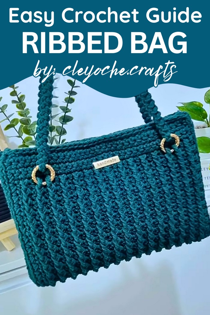 How to Crochet Ribbed Bag Pattern for Everyday Style - All Thing Crafts