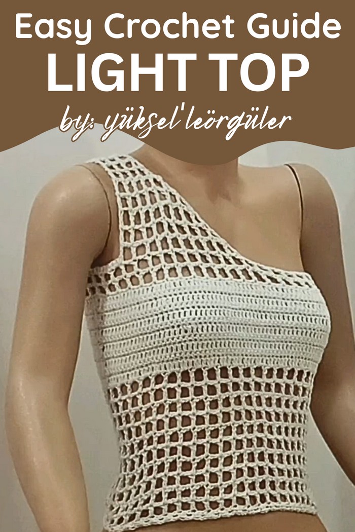 How to Crochet One Shoulder Top for Summer Fashion - All Thing Crafts