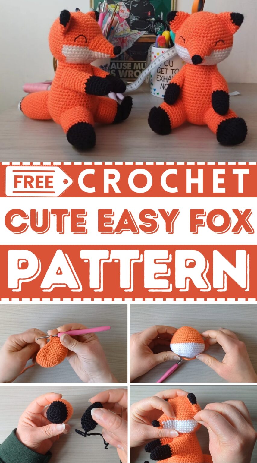 Easy Crochet Fox Amigurumi Pattern for Beginners and Pros - All Thing ...